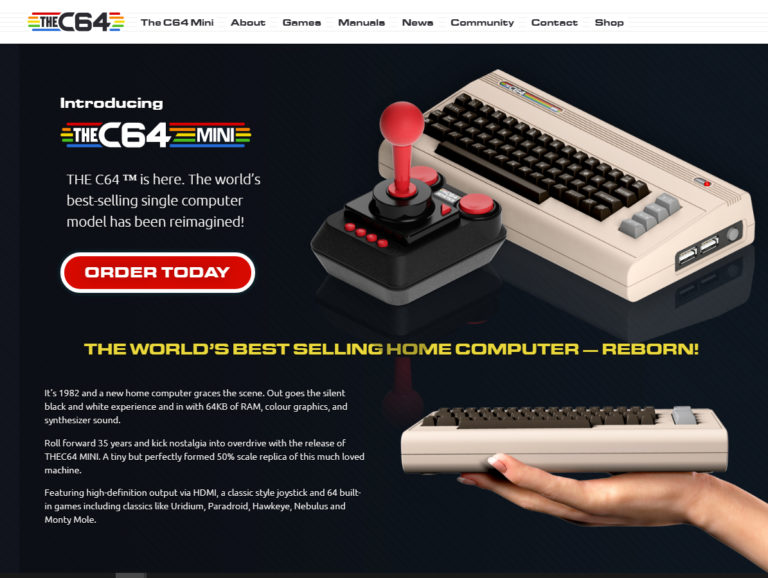 The C64 is back in miniature form as the 80s revival continues ...