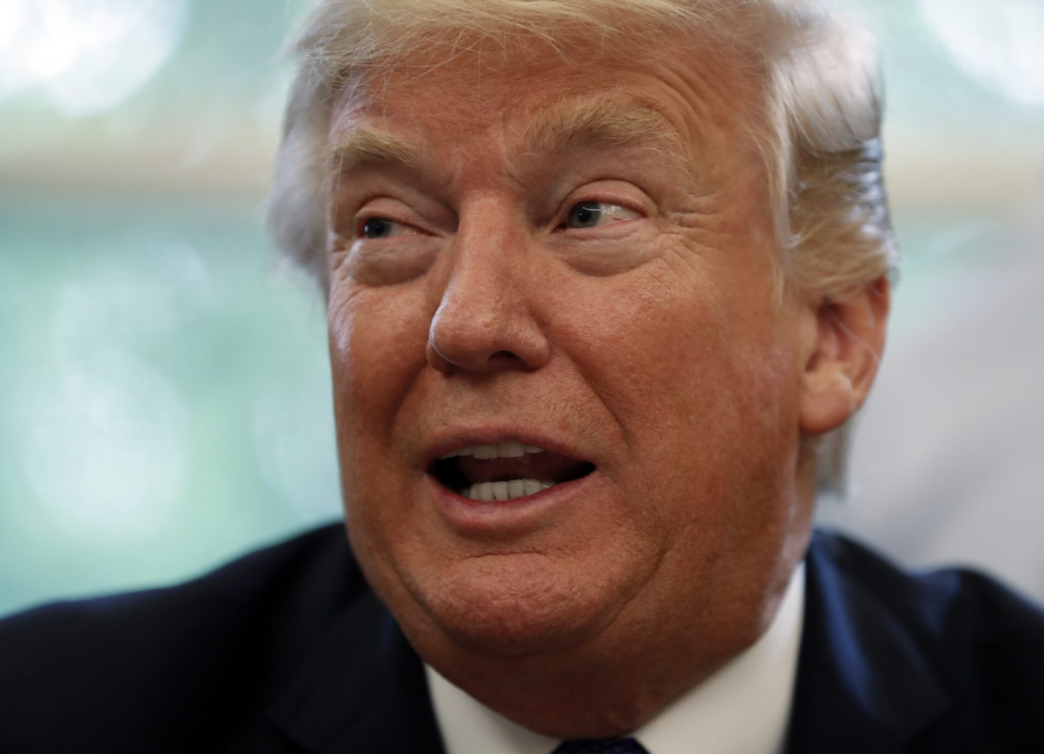US President Donald Trump talks of calm before the storm - Jersey ...
