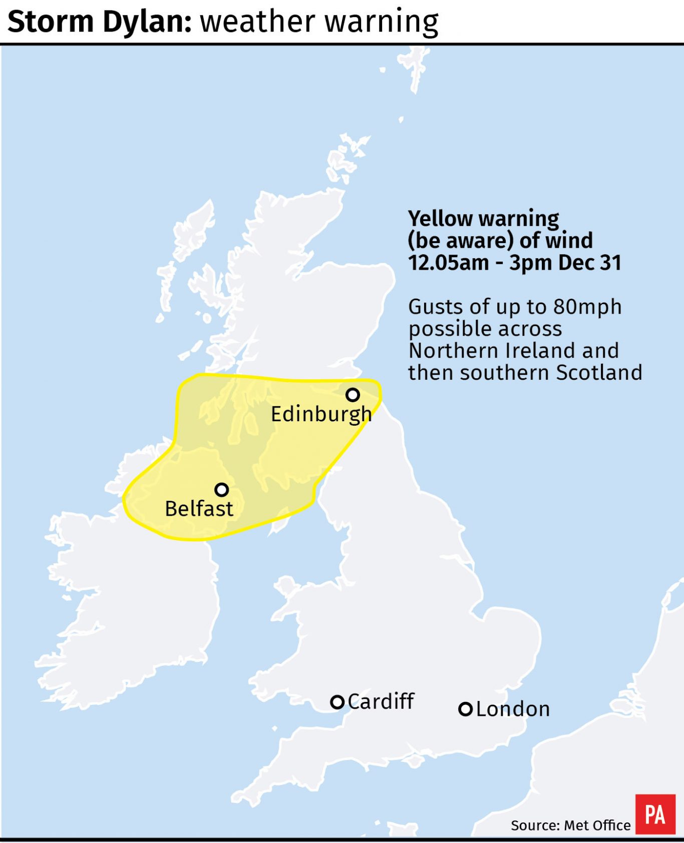 Storm Dylan set to bring wet and windy end to year - Jersey Evening Post