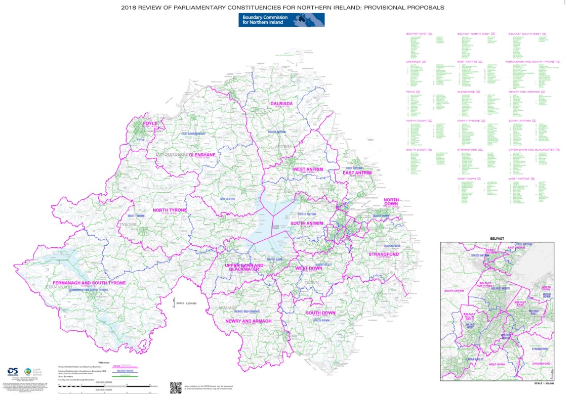 Belfast set to retain four constituencies under revised boundary plan ...
