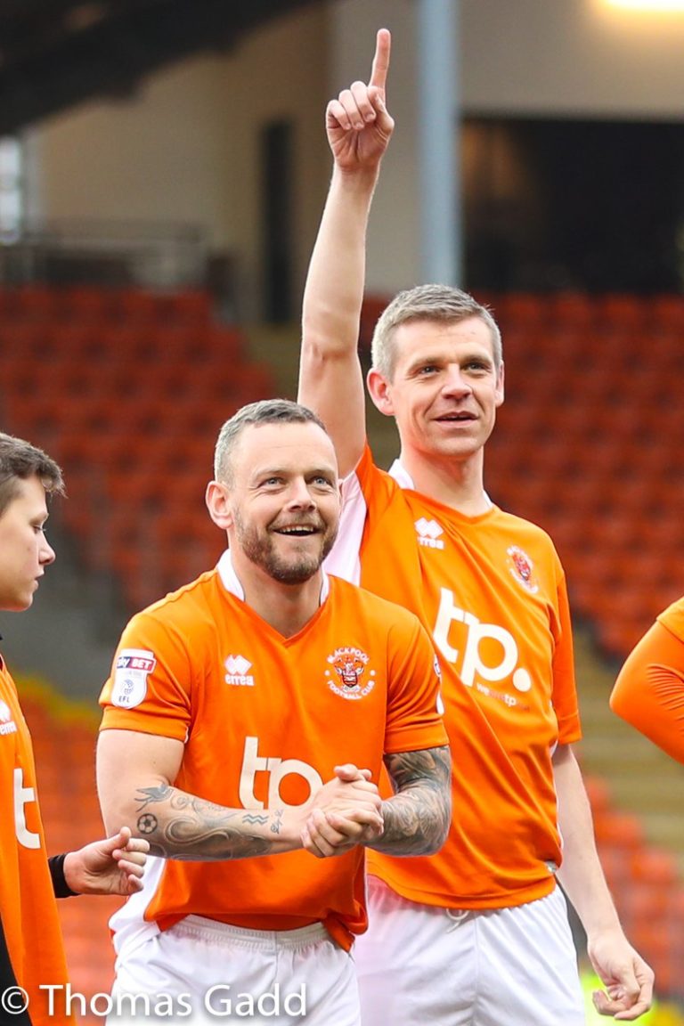 This valiant 34-year-old stag was a mascot at Blackpool’s game against ...