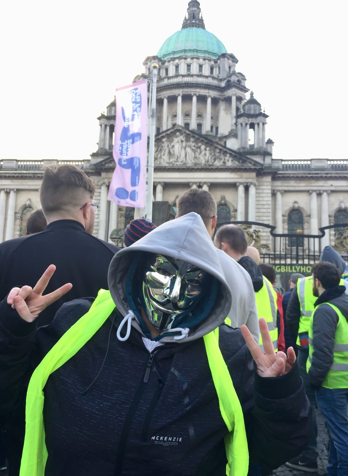 ‘Yellow vest’ protest held in Belfast city centre - Jersey Evening Post