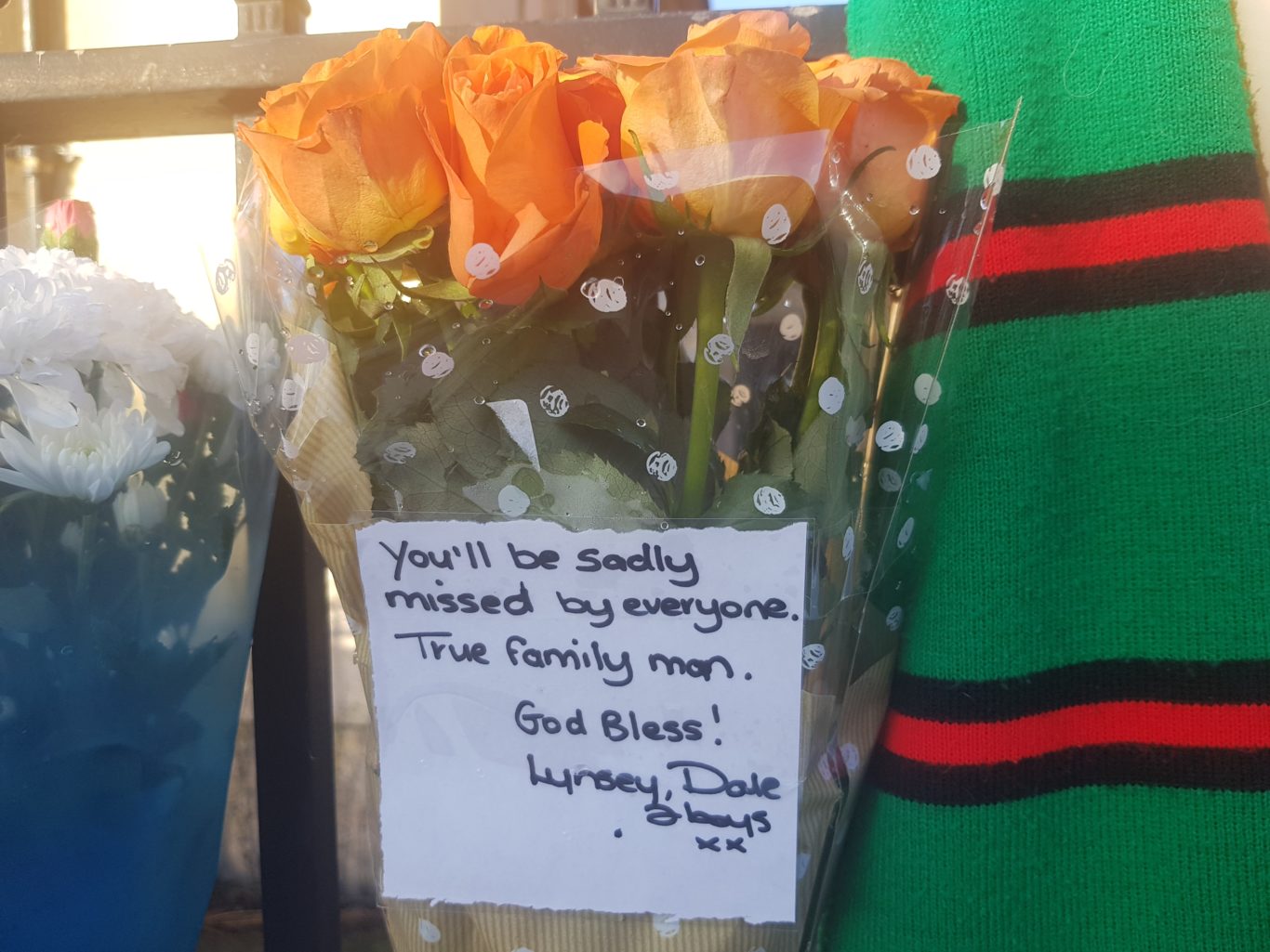 Floral tributes left on Belfast street where community worker was ...