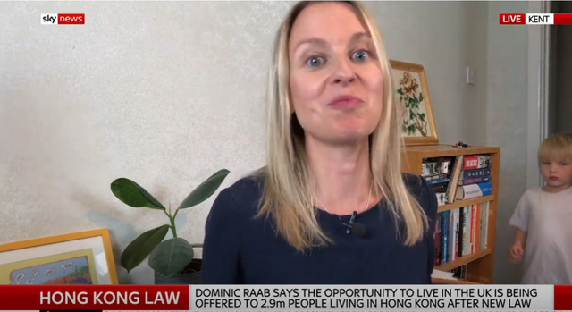 Mummy, what’s his name? Daughter interrupts expert’s live TV interview ...