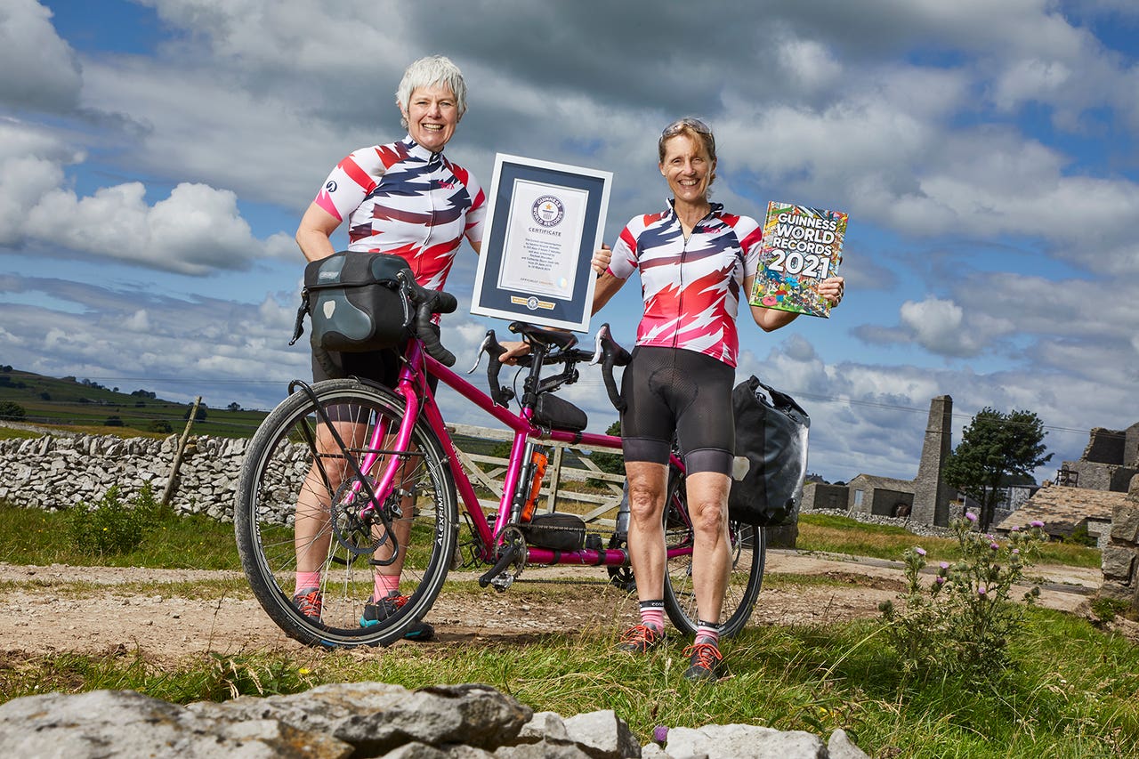 British women break world record with tandem cycle around the globe ...