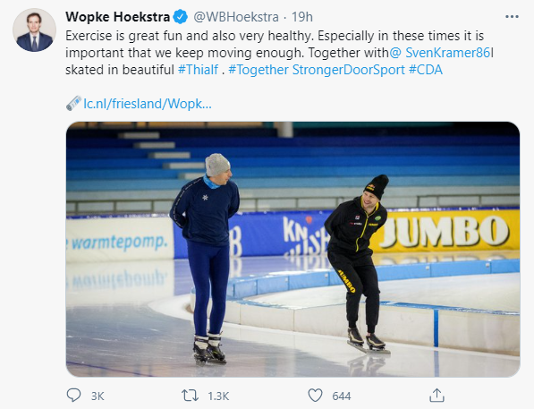 Dutch minister on thin ice after skating with Olympic gold medallist ...