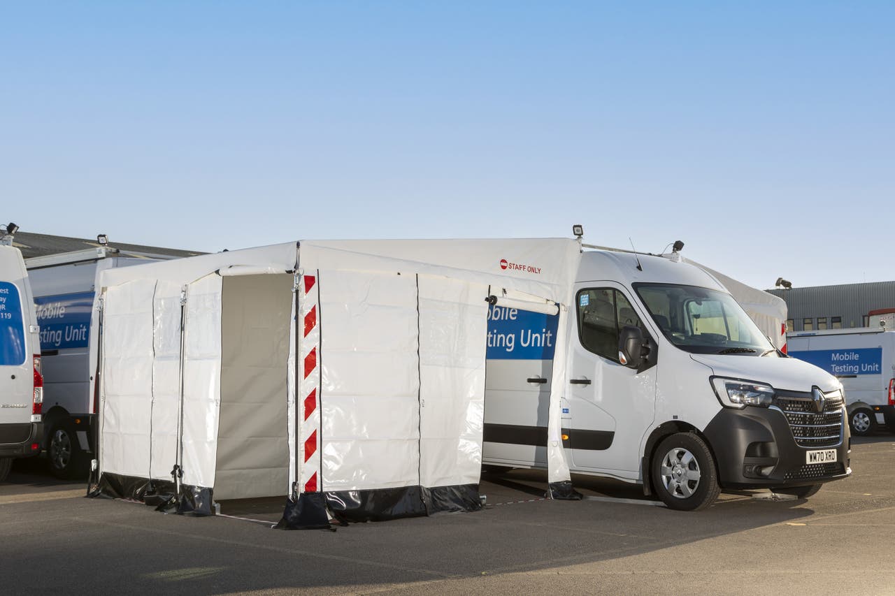 Fleet of Renault Master vans converted into mobile coronavirus testing ...