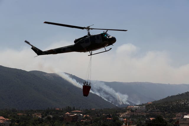 Wildfire rages for second day in Lebanon and spreads to Syria | Express ...