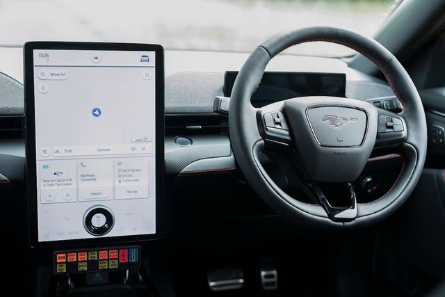 Ford’s Mustang Mach-e police car concept is an electric blue light ...