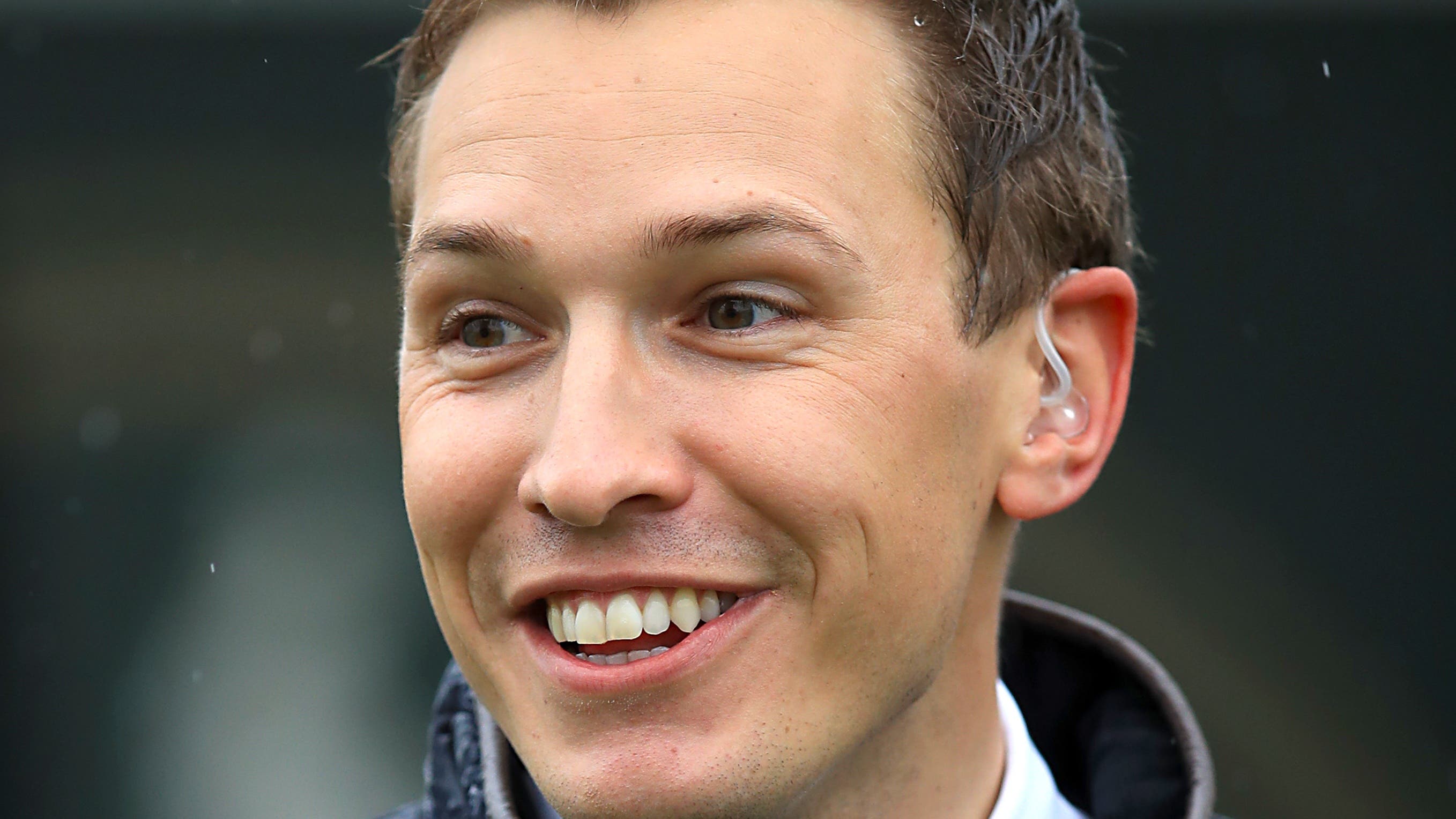 Presenter Oli Bell going for Gold in the National