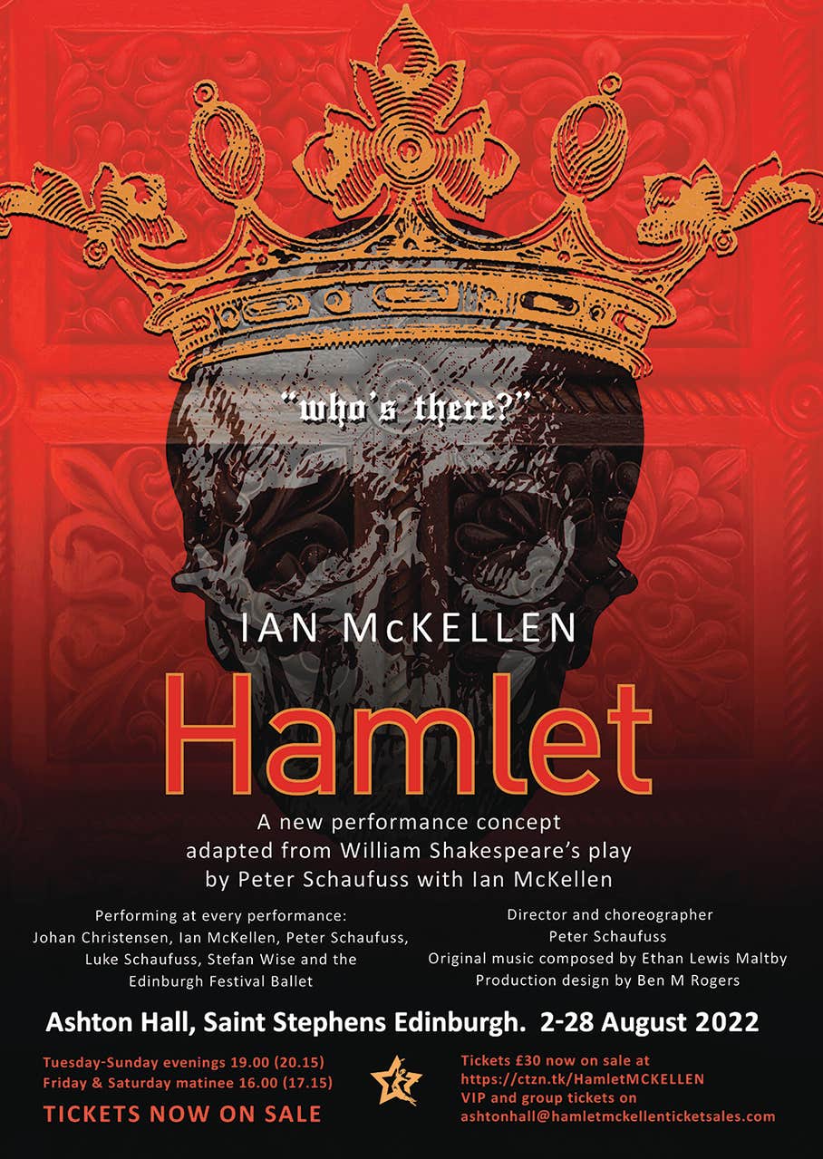 Sir Ian McKellen returning to stage as Shakespeare’s Hamlet in Fringe ...