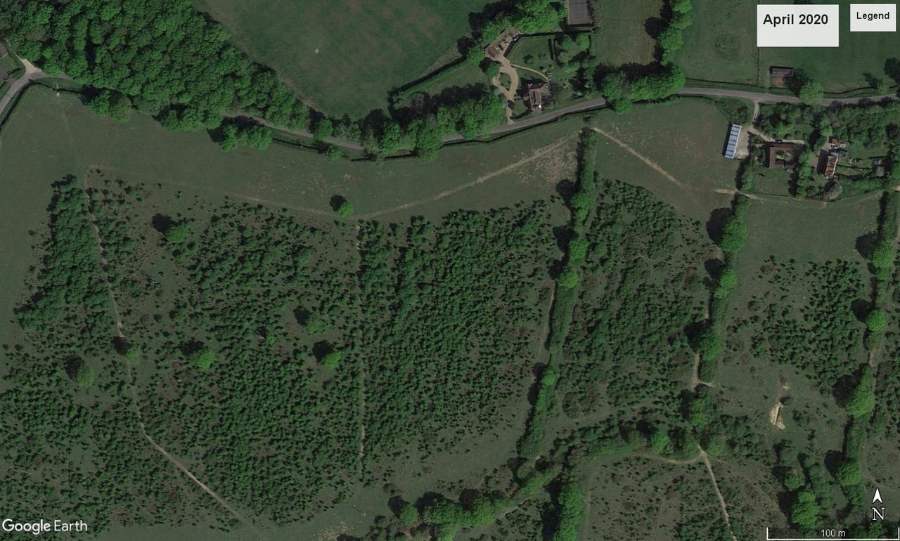 Satellite images show nature thriving at one of UK’s oldest rewilding ...