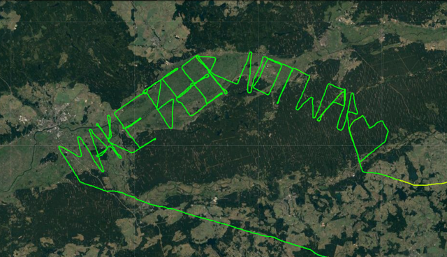 Plane draws ‘make beer not war’ with flight path in skies over Poland ...