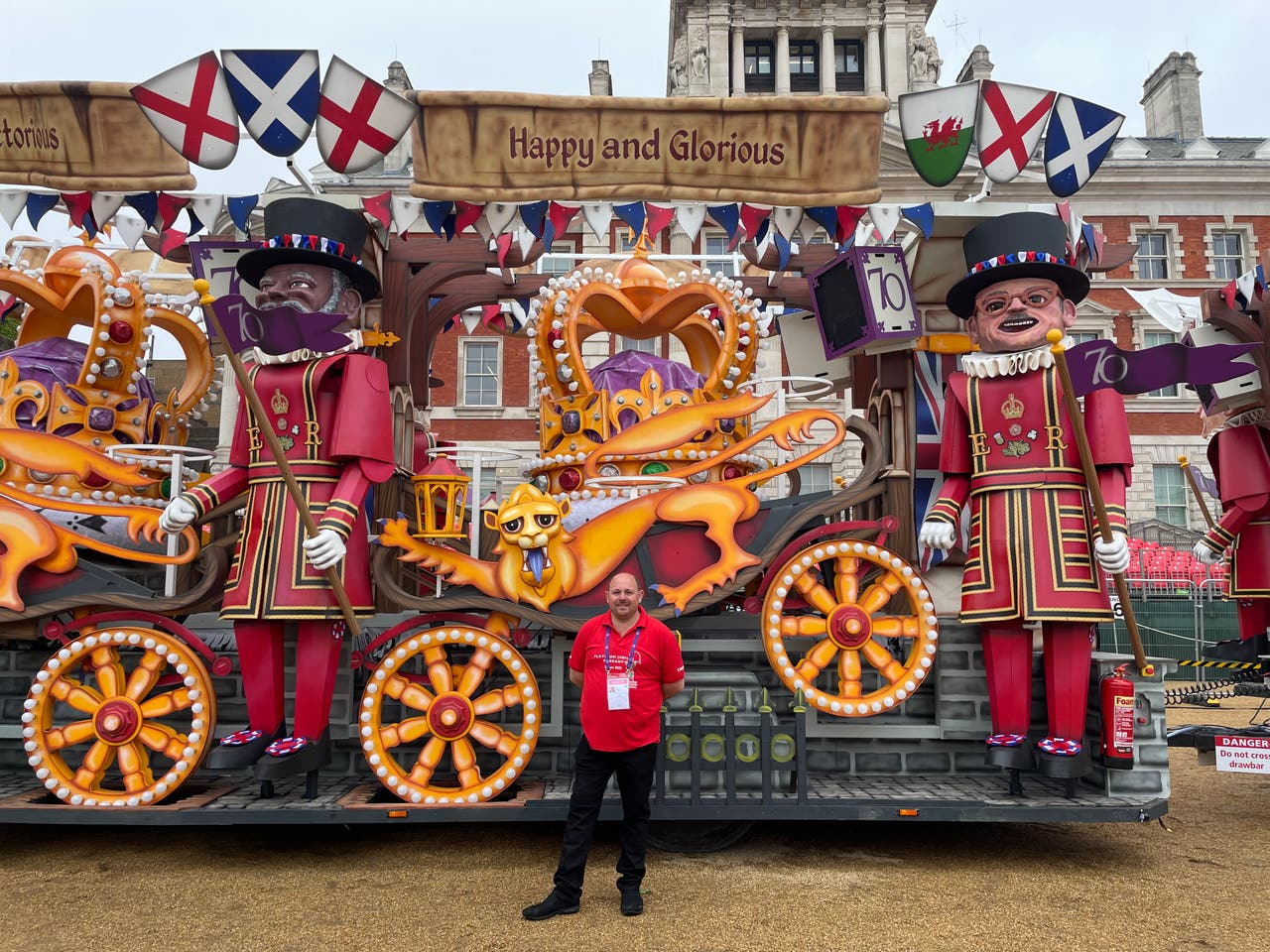 Rival carnival clubs join together to create float for Platinum Jubilee ...