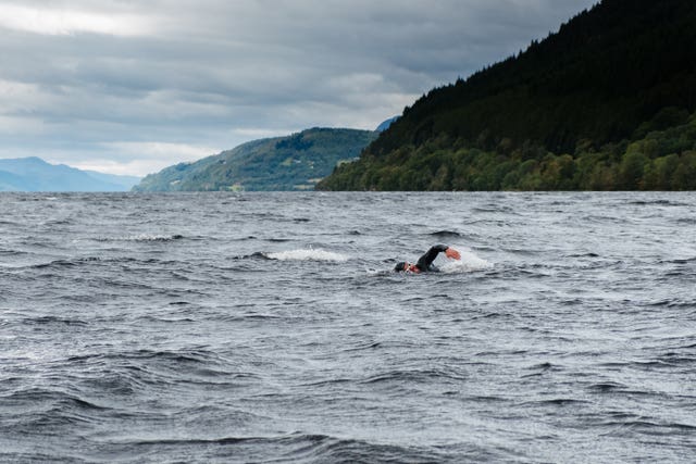 Endurance swimmer breaks record for longest ever open swim in Loch Ness ...