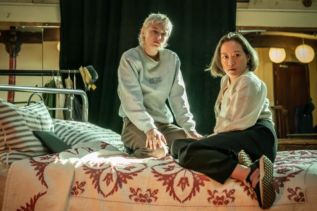 Emma Corrin in rehearsals for West End production of Virginia Woolf’s ...