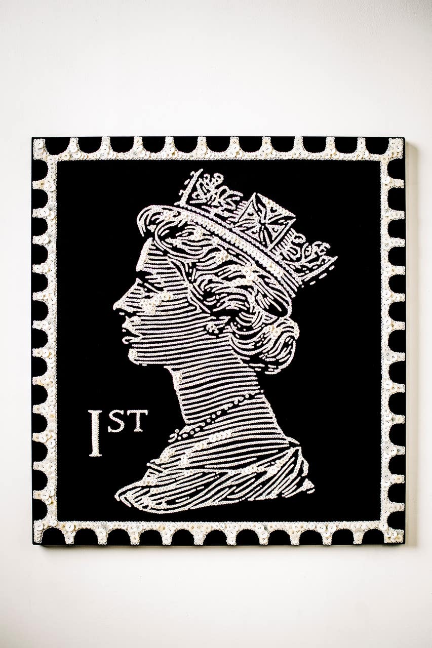 ‘Pearly Queen’ stamp artwork of late monarch could fetch £20,000 at auction