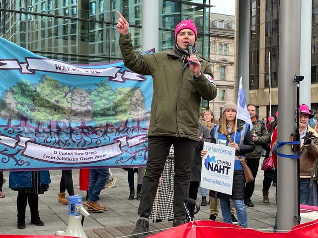 Hundreds join Cardiff rally on biggest day of industrial action in ...