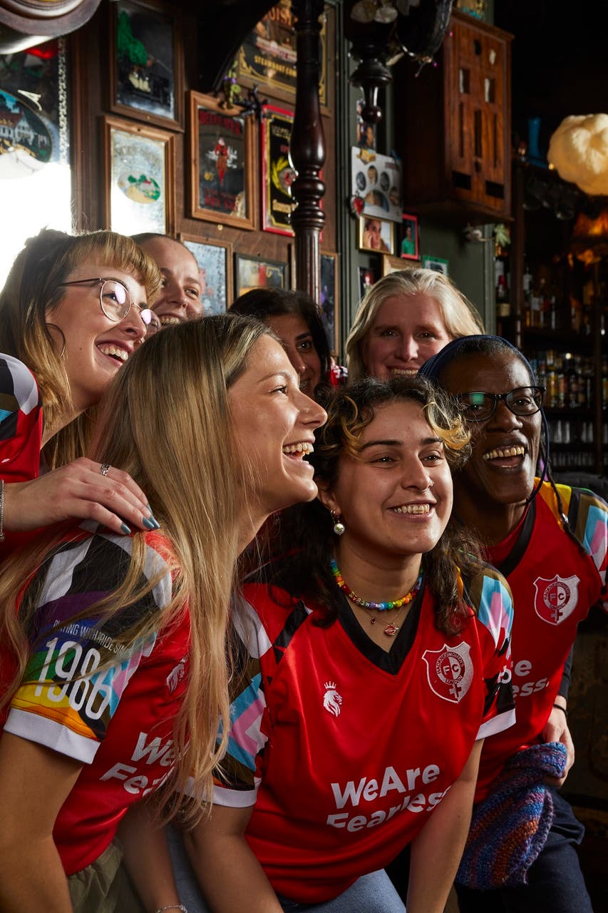 First openly lesbian football team in Europe launch new kit in LGBT ...