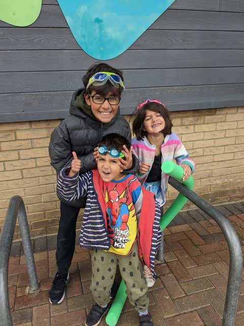 Siblings ‘proud’ of completing triathlon and raising £1,000 for local ...