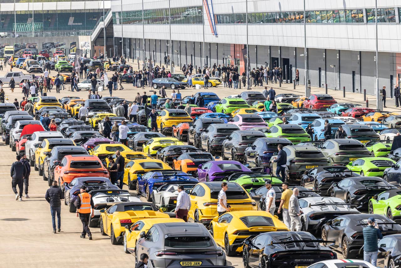More than 380 Lamborghini models take to Silverstone to celebrate 60th ...