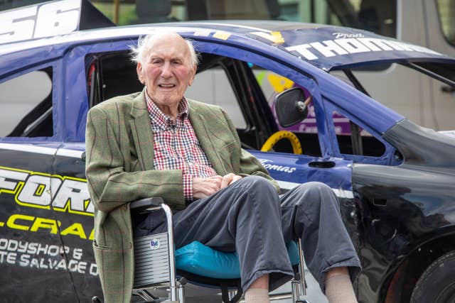 Care home surprises former rally driver with race car on 101st birthday ...