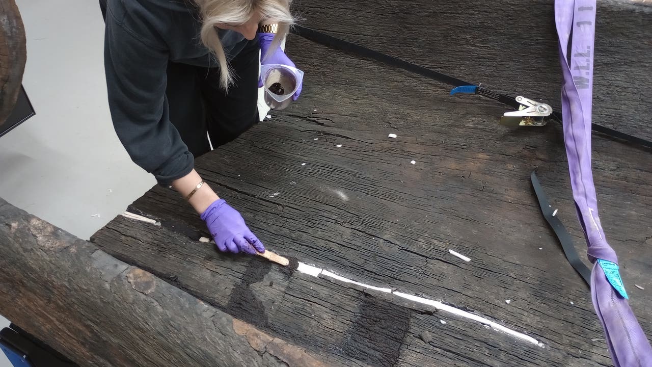 Bronze Age logboat moves into new home after conservation work ...