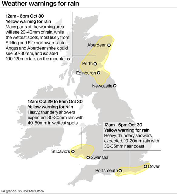 Flood alerts as heavy rain sweeps in after ‘tornado’ hits south coast ...