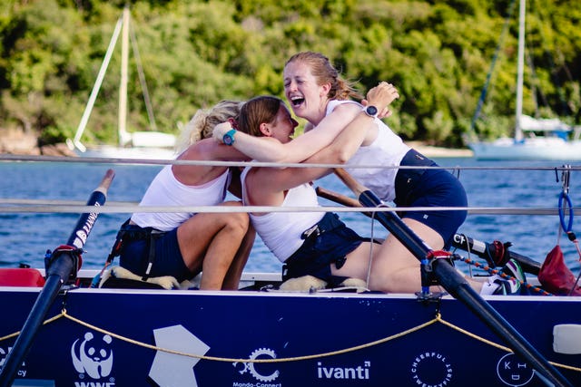 Female rowing trio raises more than £80,000 in record-breaking Atlantic ...