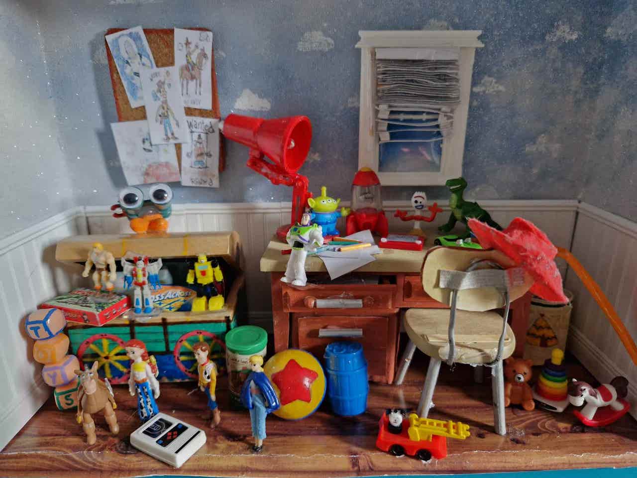 Disney fan recreates miniature versions of Andy and Sid’s rooms from ...
