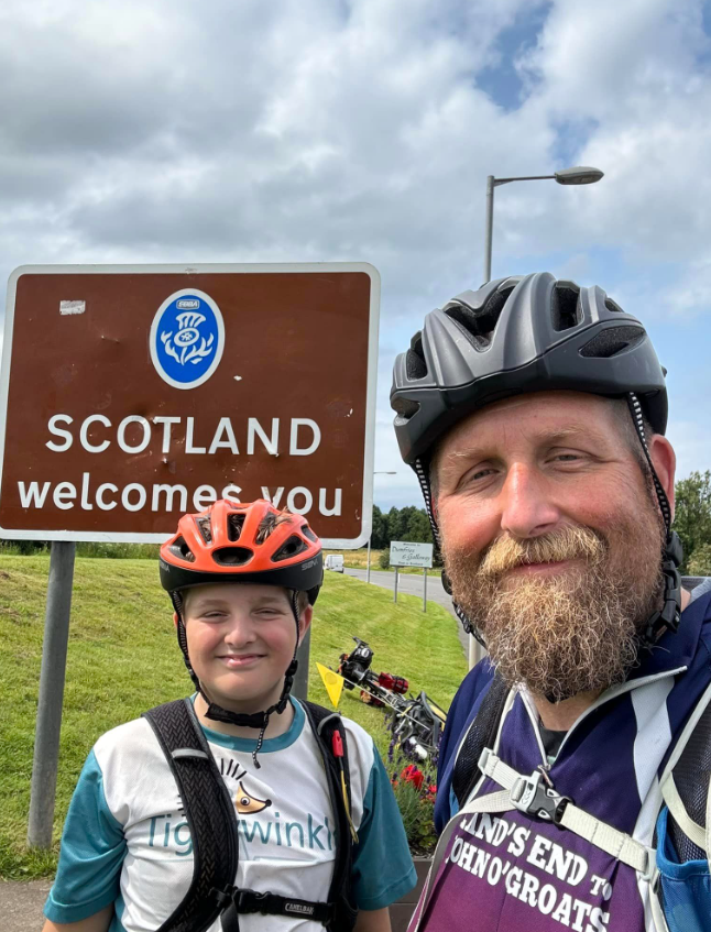 Boy, 10, ‘relieved’ to reach halfway mark of cycling length of Britain ...