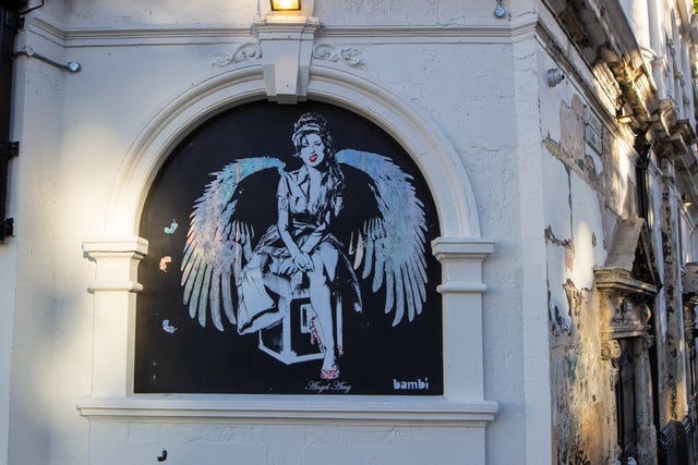 Artwork of Amy Winehouse unveiled on front of Camden venue Koko ...