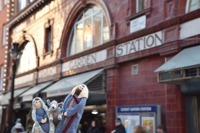 Knitted Nativity figures tour London’s holy stations to spread ...