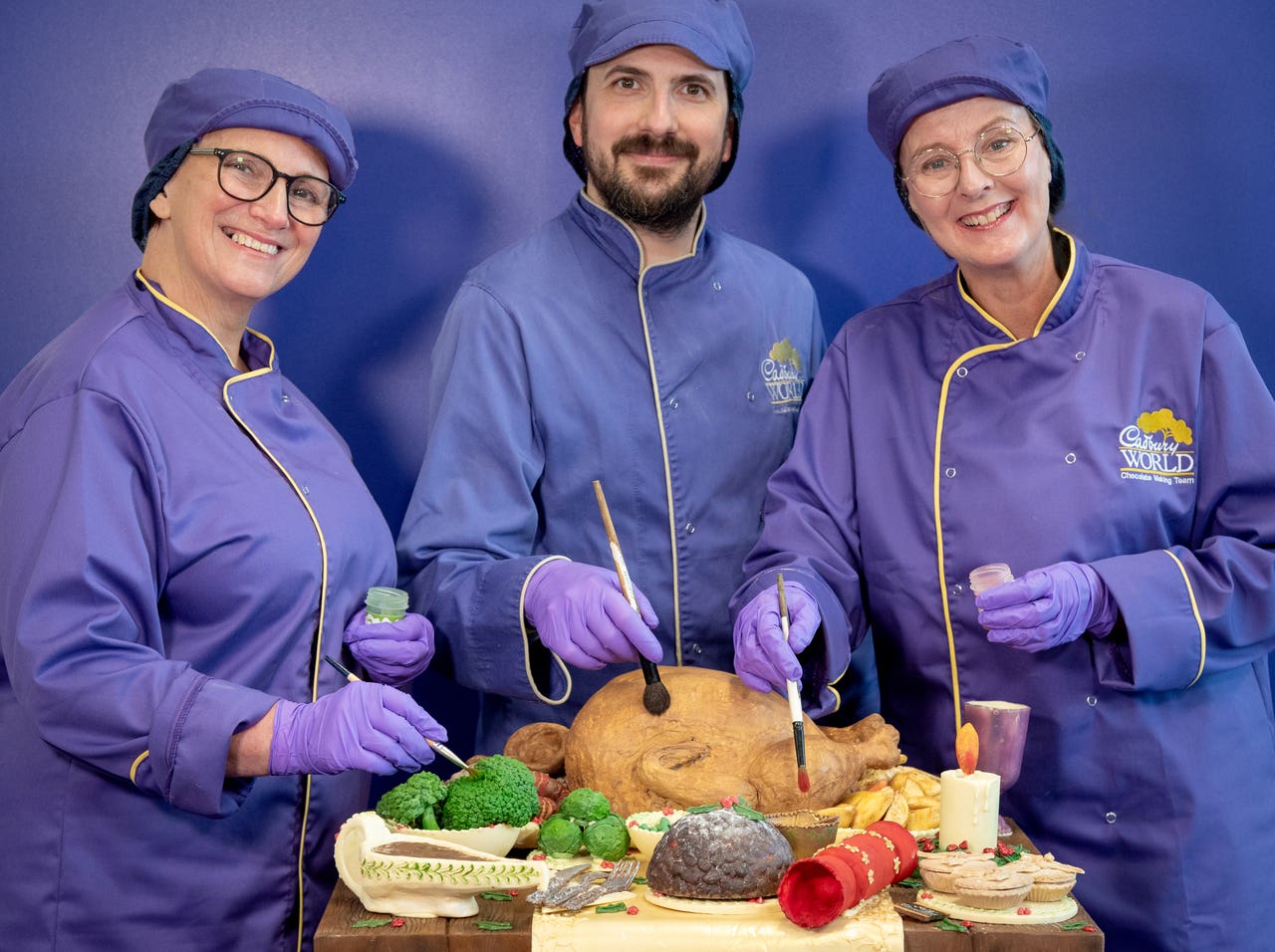 Cadbury World makes chocolate Christmas dinner complete with turkey and ...