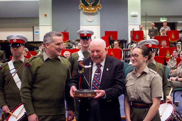 Royal Marine musician donates rare statue to inspire future generations ...