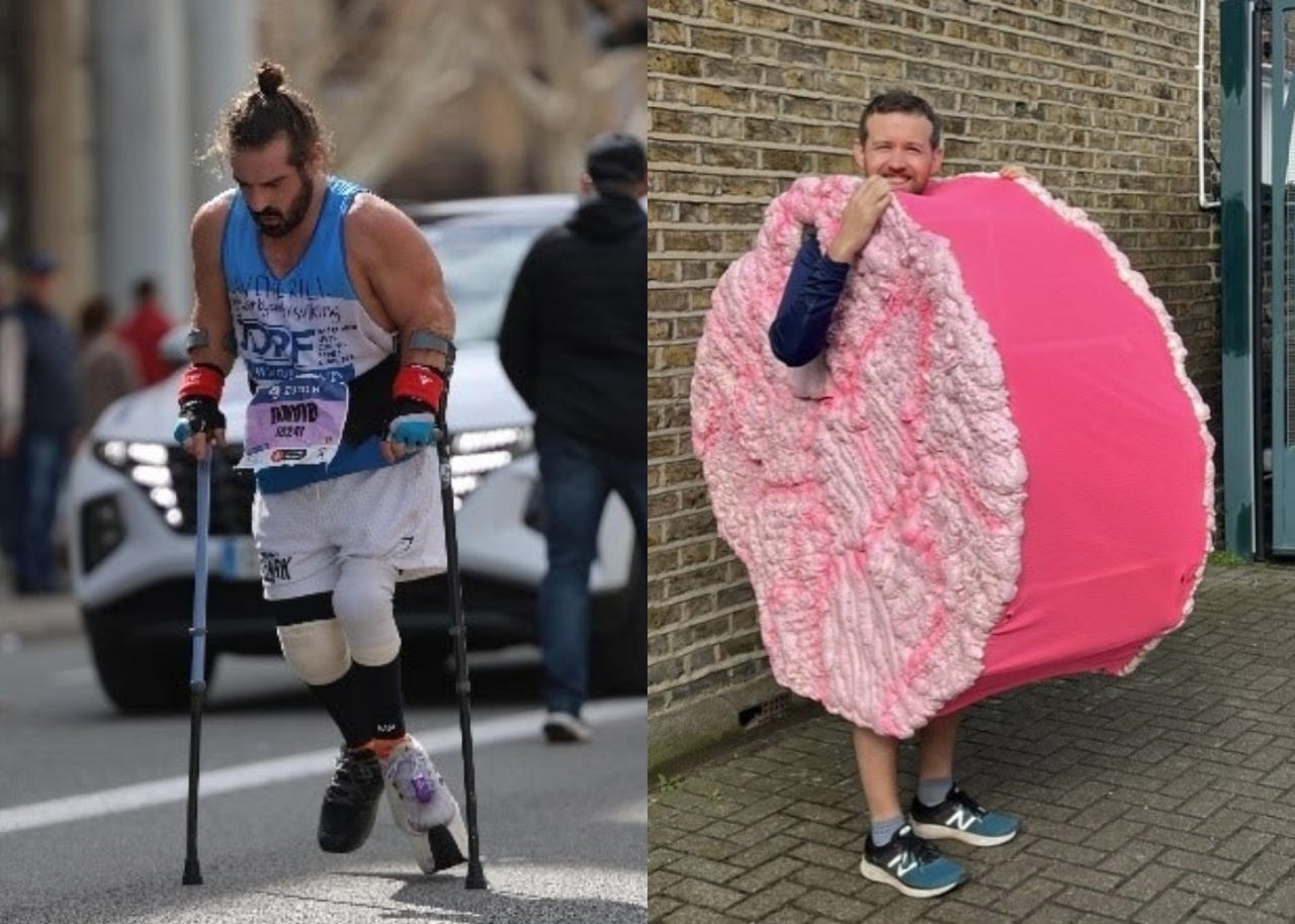 From a slinky dog to a firefighter – the 87 London Marathon record ...