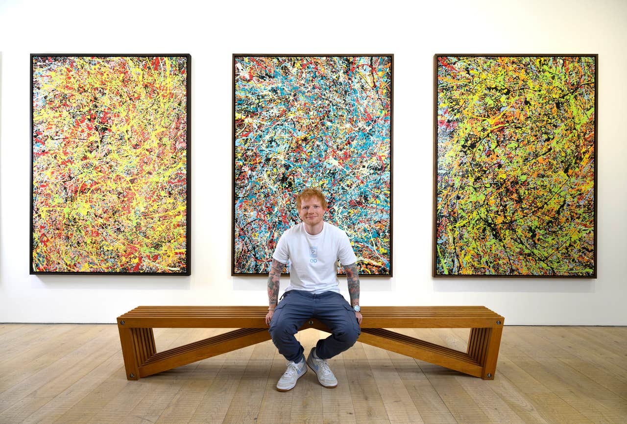 Ed Sheeran launches exhibition of his Cosmic Carpark Paintings in ...