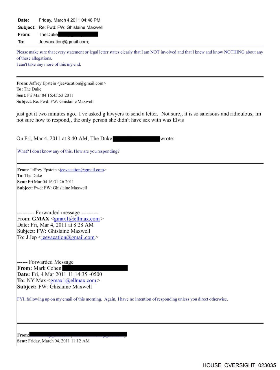 ‘I can’t take any more of this’, Andrew tells Epstein in newly released ...