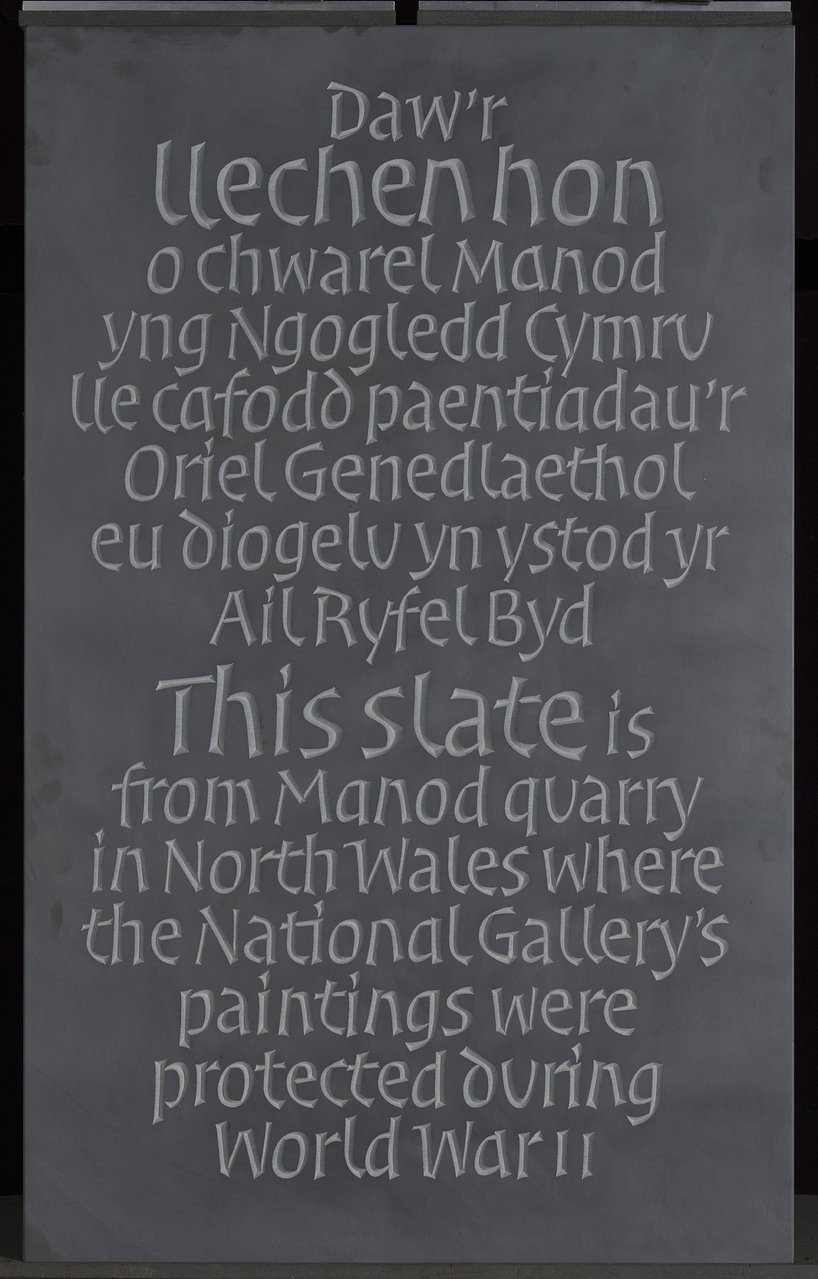 National Gallery tablet celebrates Welsh quarry that housed paintings ...