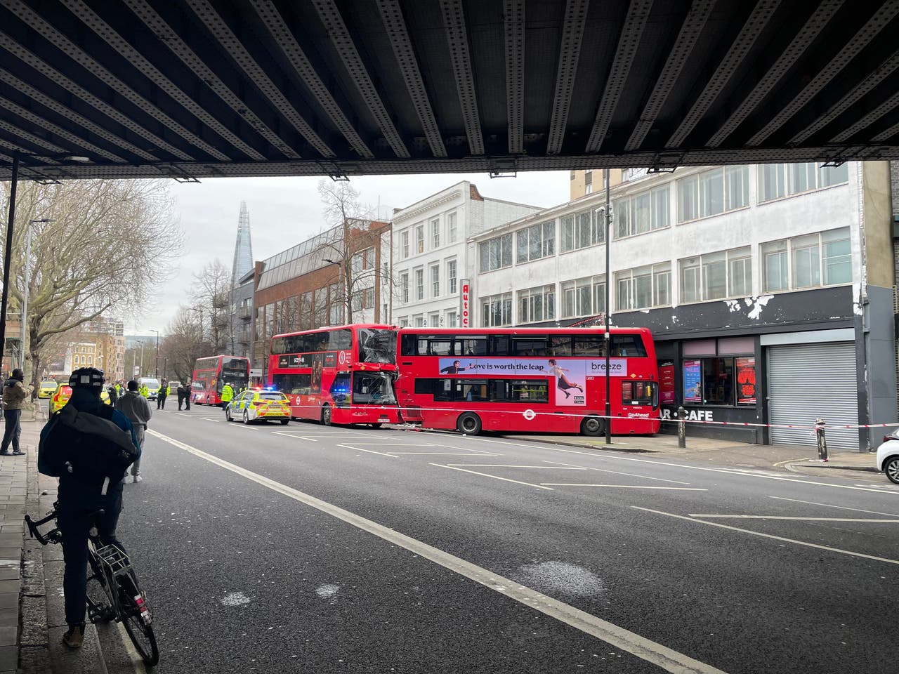 Six people taken to hospital after two double-deckers crash | The Argus