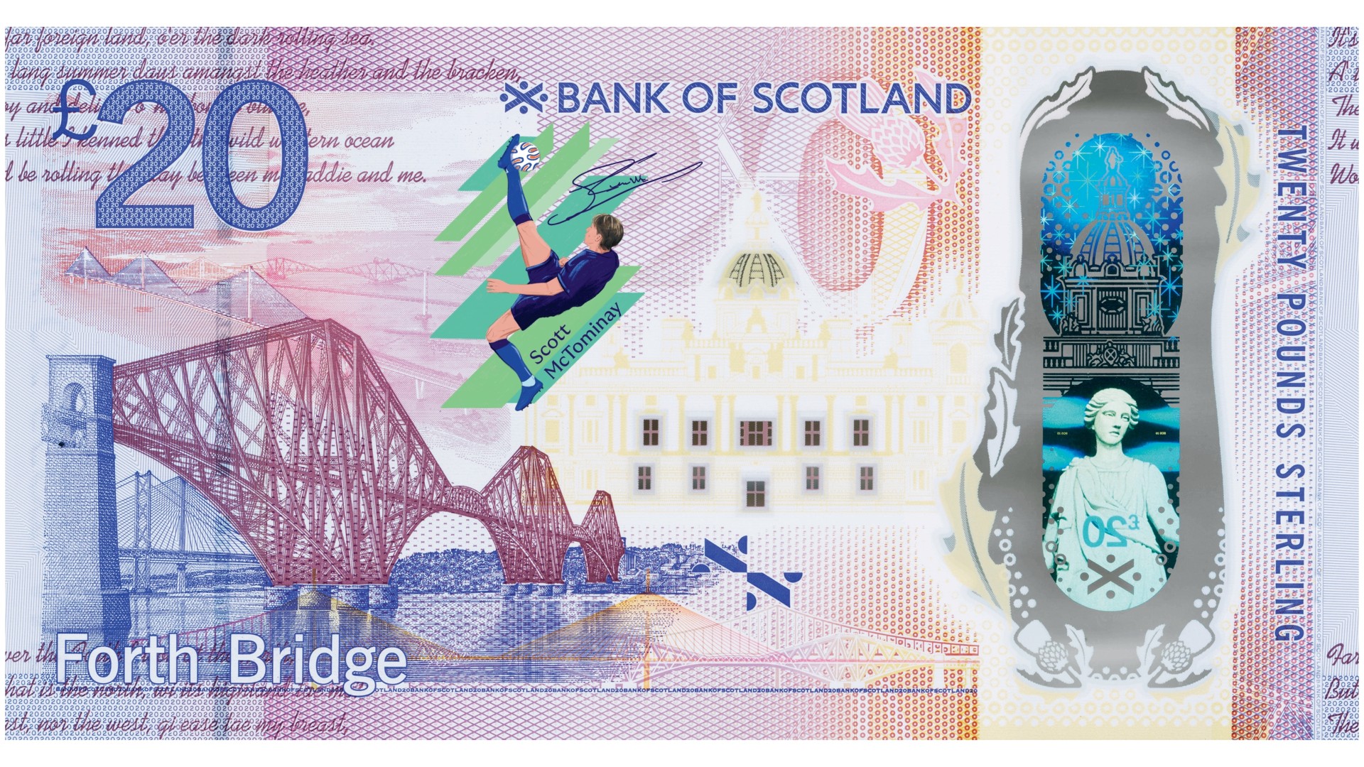 New £20 banknote to feature Scott McTominay’s famous overhead kick ...