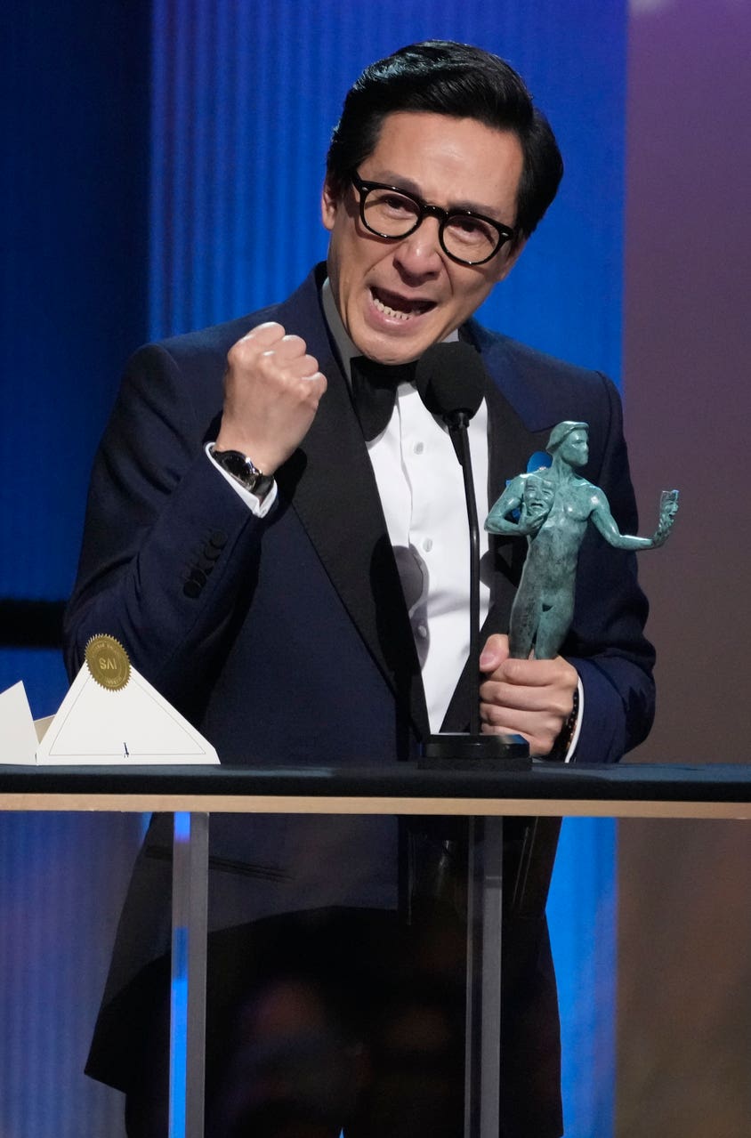 Ke Huy Quan becomes first Asian actor to win SAG best supporting actor ...