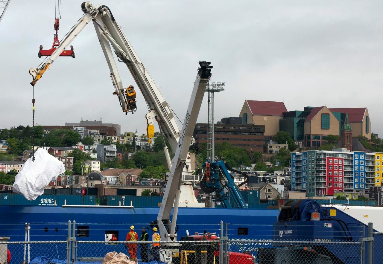 Titan submersible wreckage recovered from water after fatal implosion ... Titan submersible wreckage recovered from water after fatal implosion ...