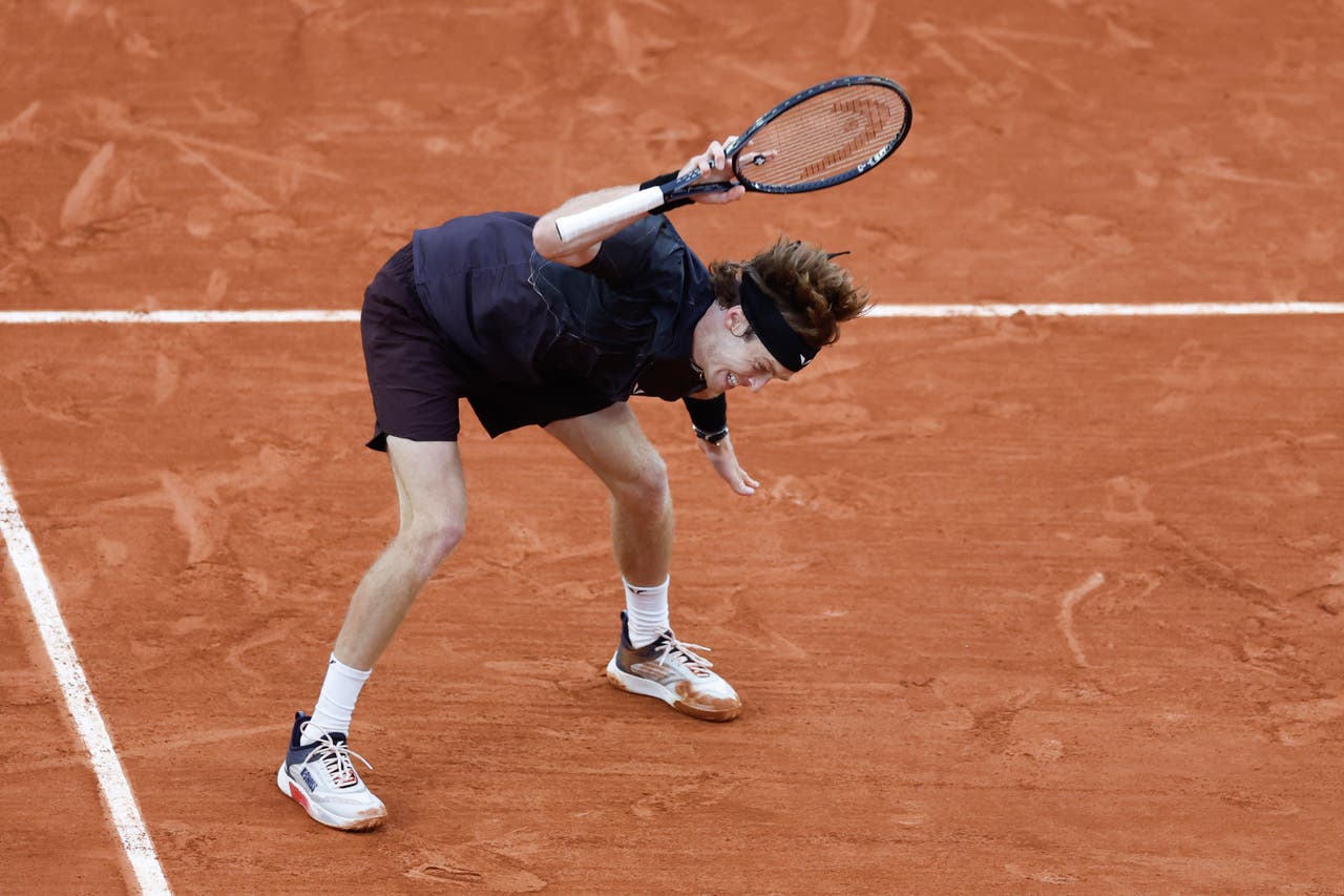 Frustrations boil over as Andrey Rublev is knocked out of French Open ...