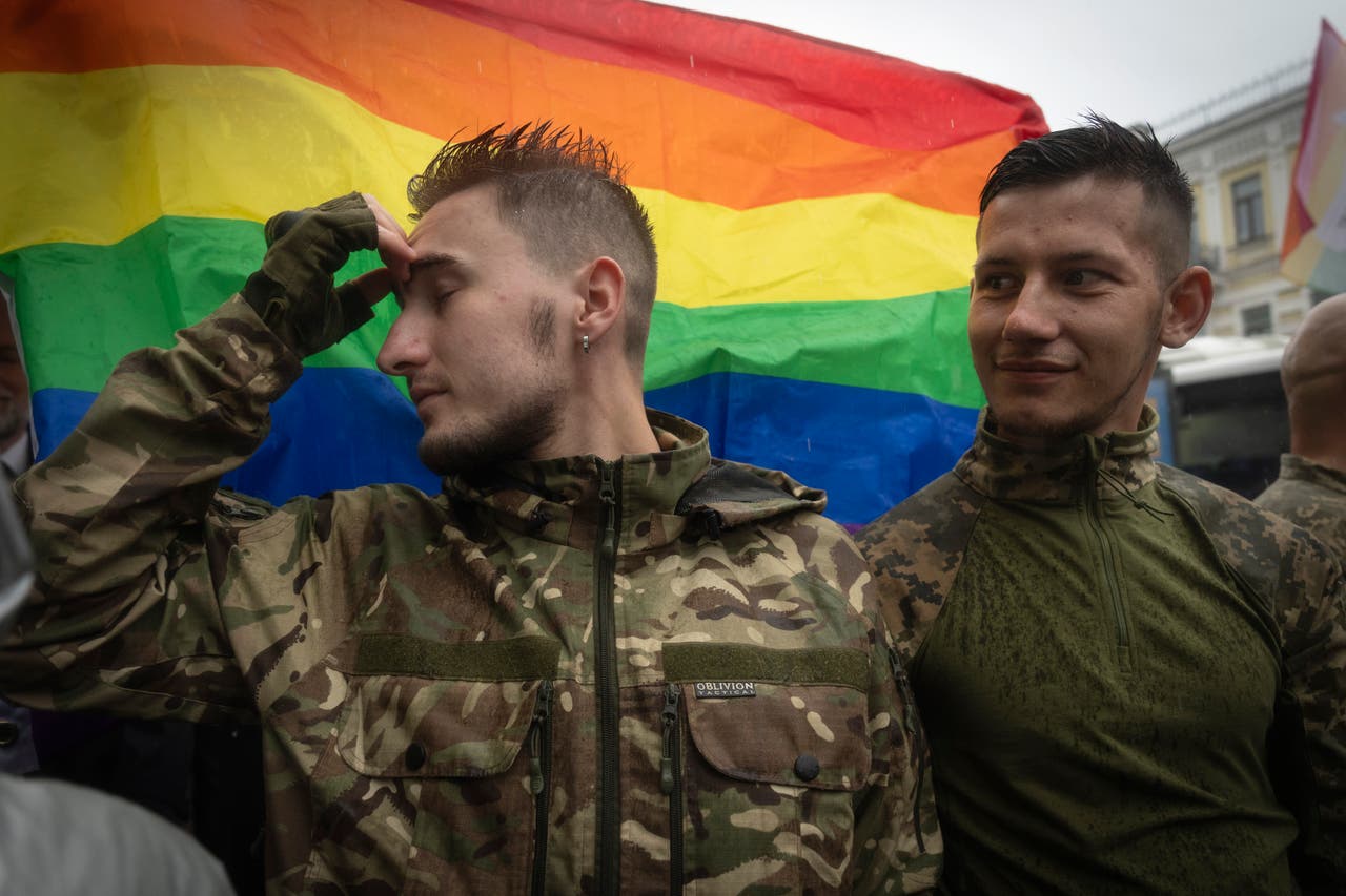 LGBT soldiers in Ukraine rally for legal rights - Jersey Evening Post