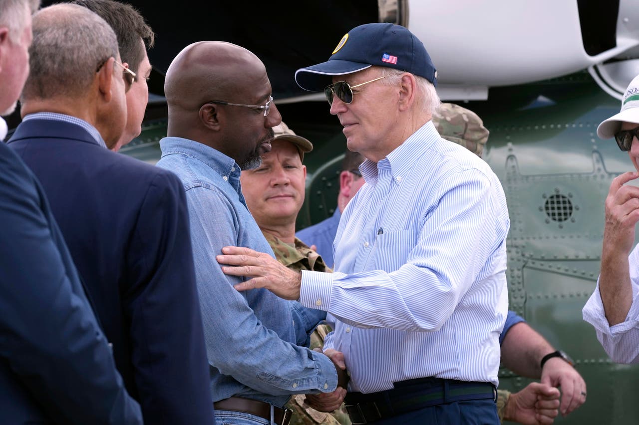 Harris follows Trump to North Carolina to survey Hurricane Helene’s ...