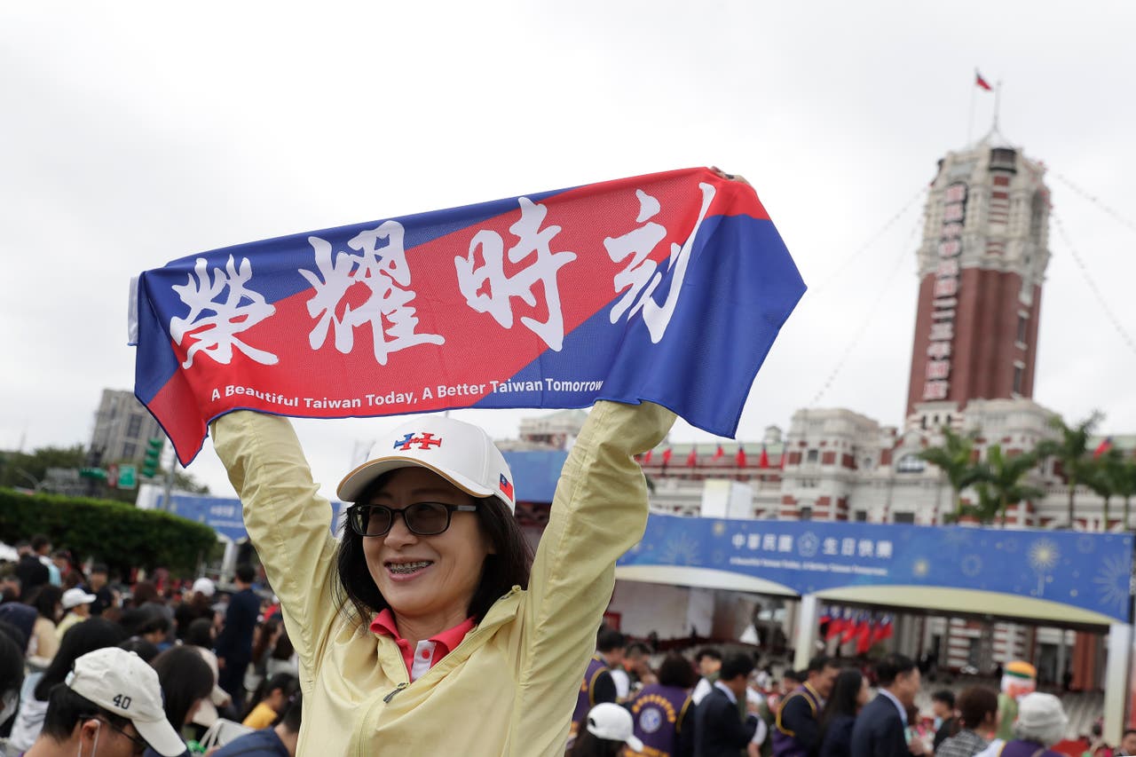 Taiwan celebrates its National Day holiday against background of ...