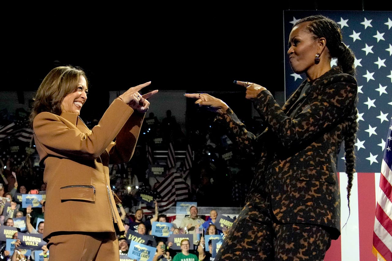 Michelle Obama says Kamala Harris ‘ready to be president’ | Greenock ...