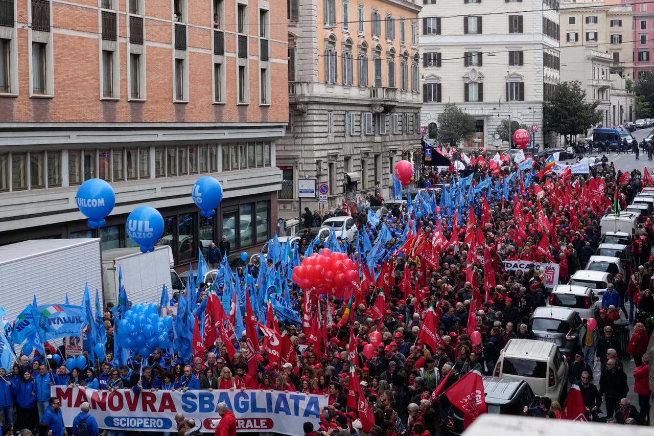 Thousands of workers stage protests across Italy in general strike ...