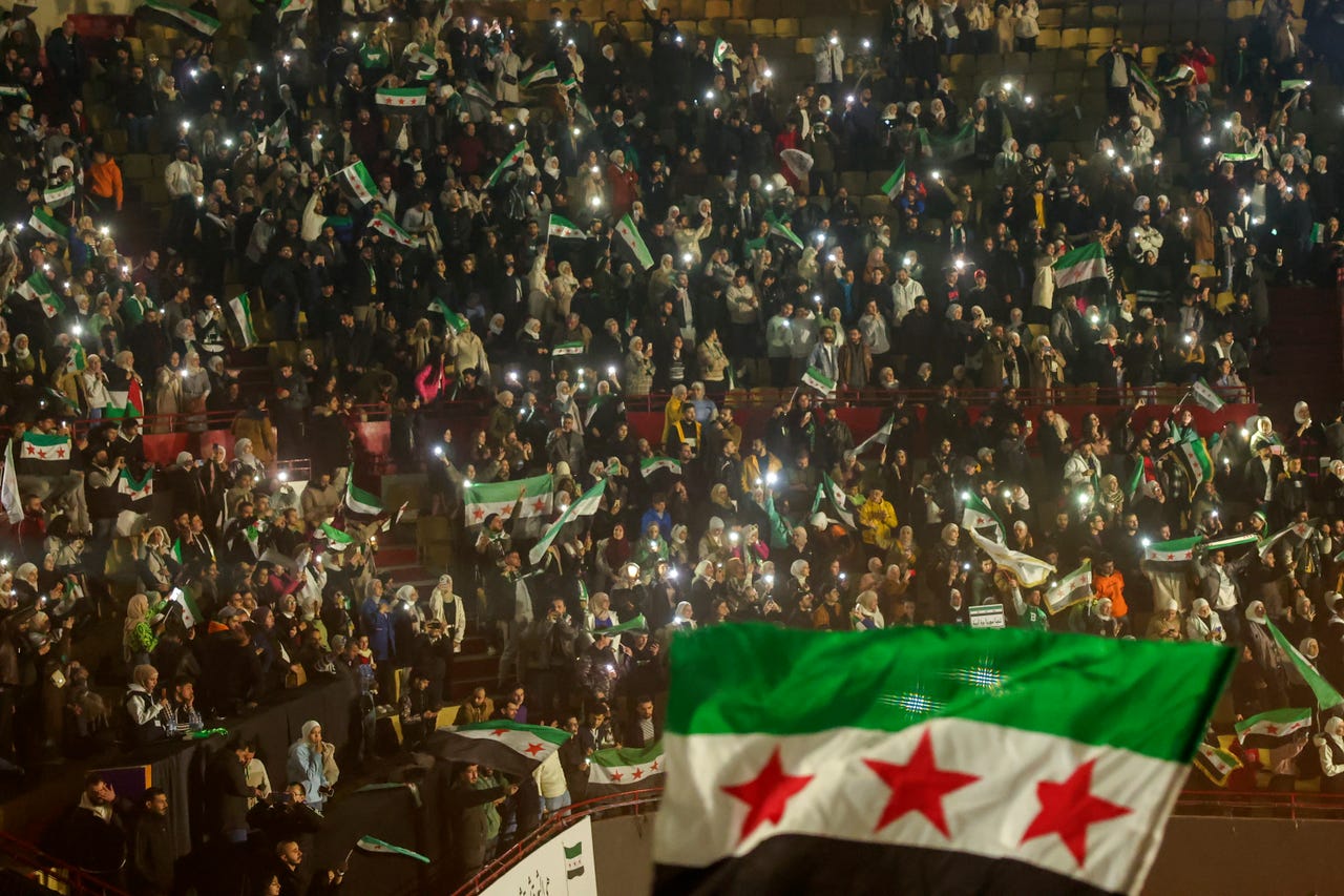 Syrians celebrate a month since Assad’s overthrow with revolutionary ...